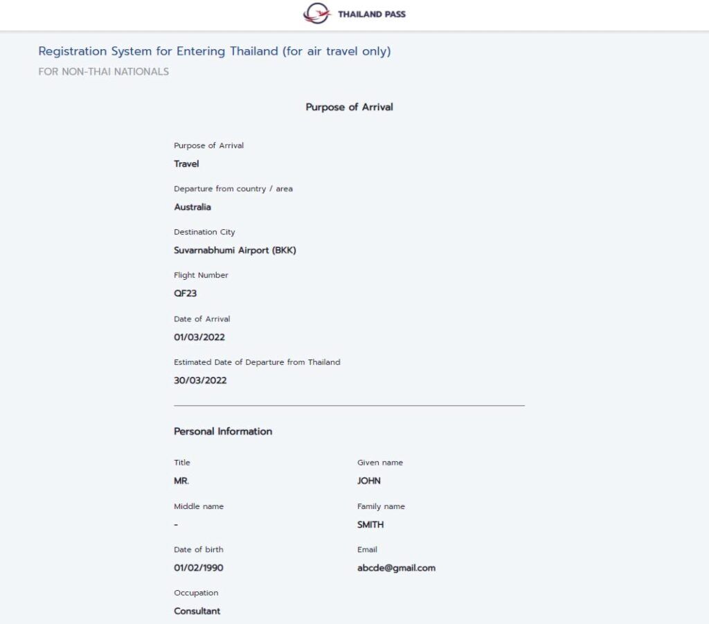 How to Check the Thailand Pass Status; Easy Steps to Apply for Thailand ...